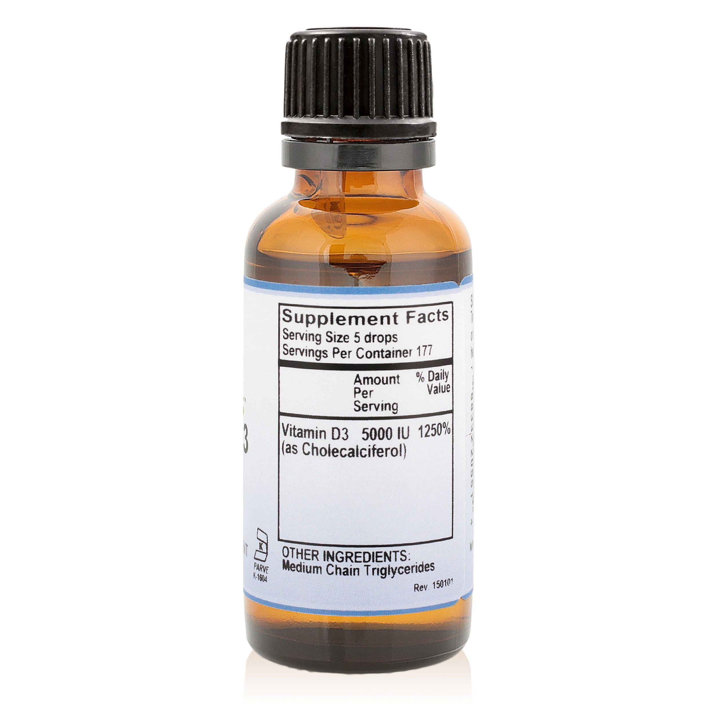 Liquid Vitamin D Drops - Kosher D3 Liquid Drops in MCT Oil — Pure ...
